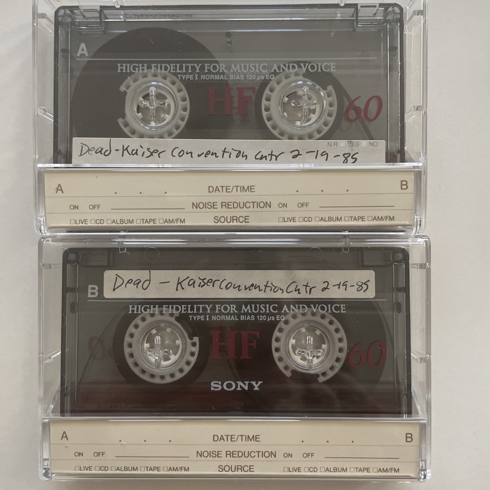 Grateful Dead 1985 Kaiser Convention Center Cassettes | eBay