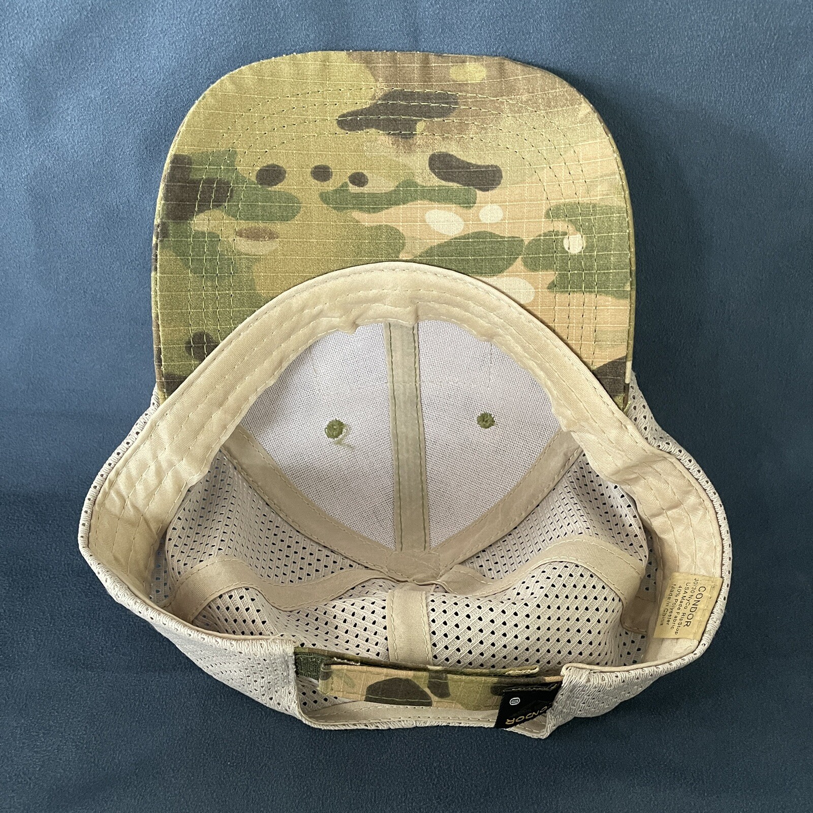 Condor Mesh Back Tactical Cap Camo Camouflage Hook Loop TCM-020 Outdoor ...