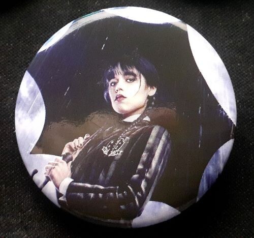 NEW! Collectable! WEDNESDAY Addams Family Inspired Pins Gothic Pinbacks ...