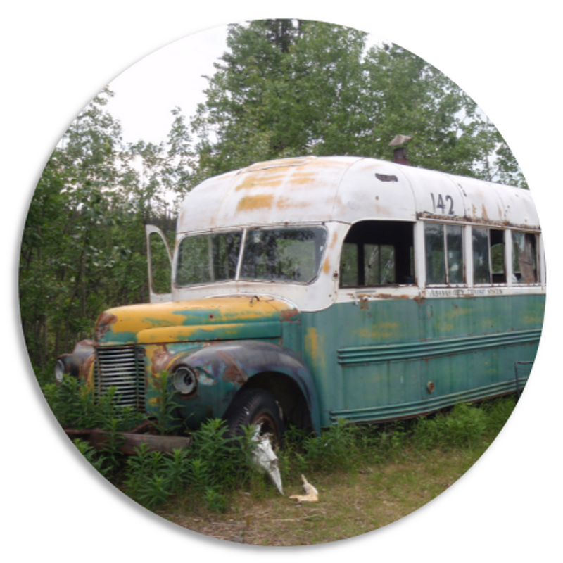 Magic Bus Alexander Supertramp Chris McCandless - Circle Sticker Decal ...