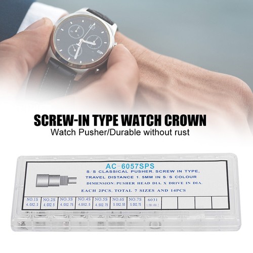 ScrewIn Type Watch Crown Chronograph Button Watch Pusher Accessory ...