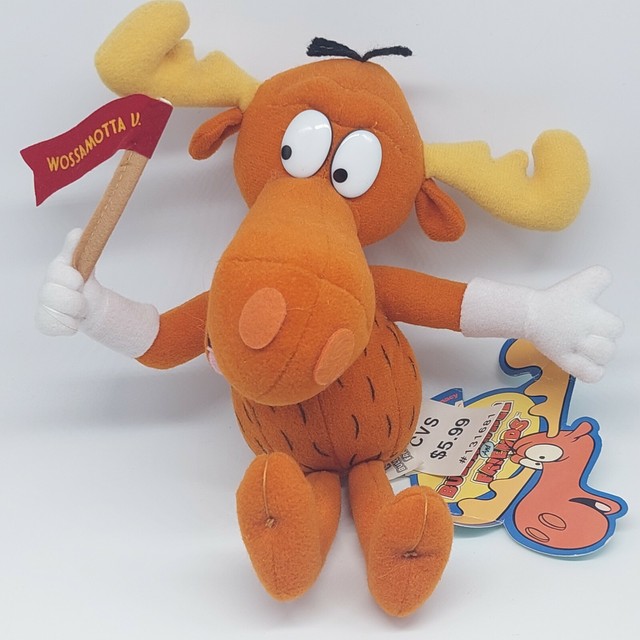 1999 Rocky and Bullwinkle Stuffed Toys Plush Set of 3 CVS Stuffins ...