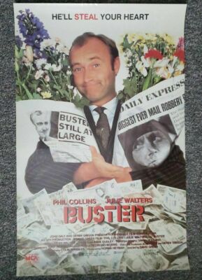 BUSTER 1988 Phil Collins Julie Walters Larry Lamb Video PROMO Poster VG ...