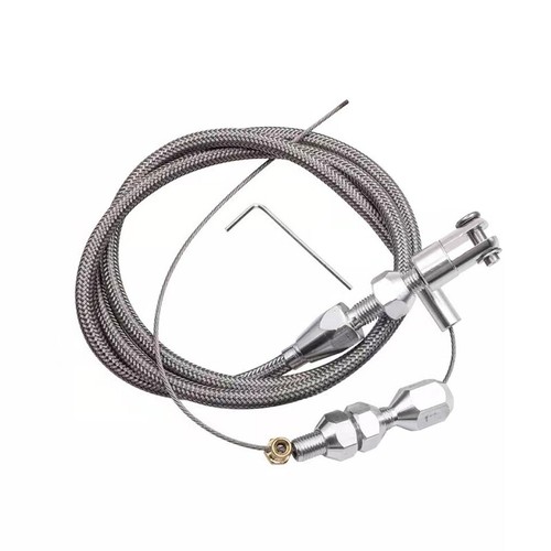 36" Length Adjustable Throttle Cable Accelerator Cable Braided ...