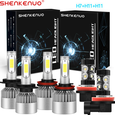 For Land Rover LR2 LR4 2010-2015 Front LED Headlight Hi-Low Beam Fog ...