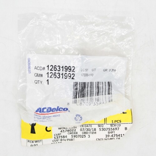 ACDelco Gasket Part Number - 12631992 | eBay
