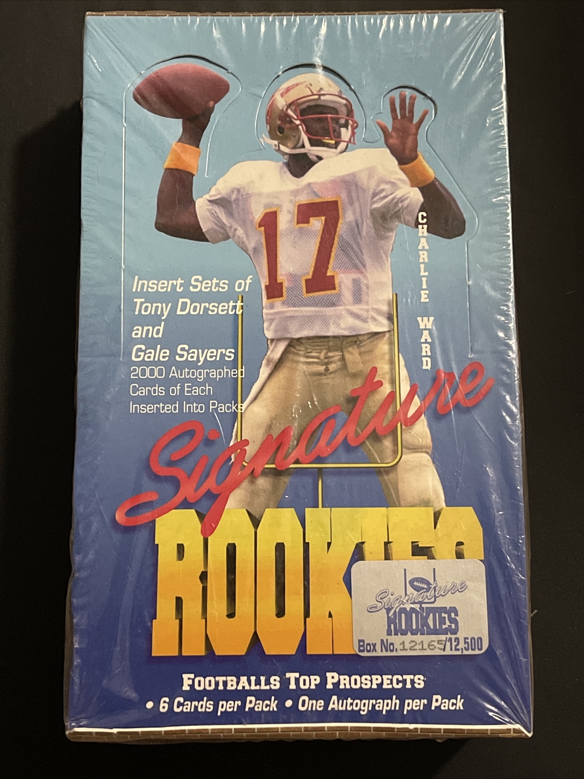 1994 SIGNATURE ROOKIES 🏈 FOOTBALL - BOX-Pos HOFer GALE SAYERS,TONY ...
