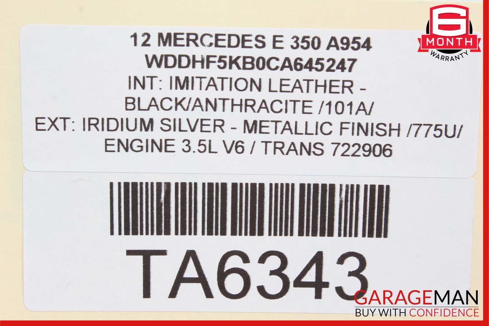 10-18 Mercedes W212 E350 CLS550 E550 Rear Overhead Dome Light ...