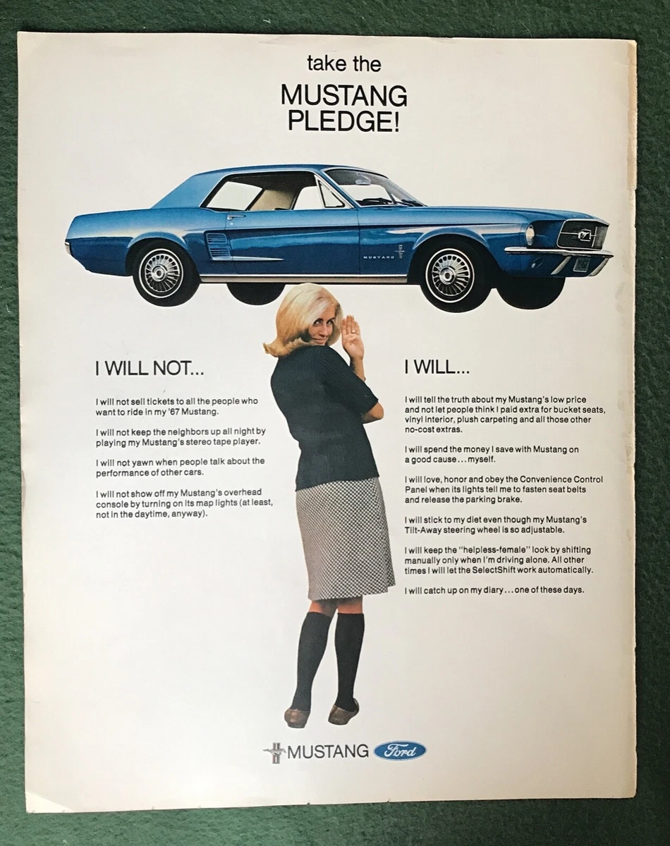 1960s Mustang Ad