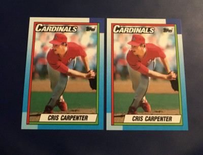 1990 Topps # 443 CRIS CARPENTER Lot 2 Cardinals | eBay