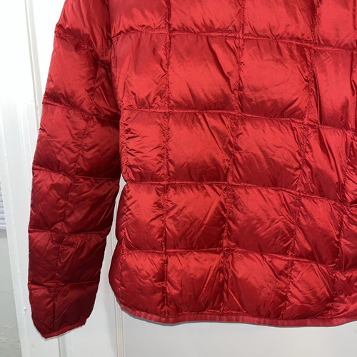 Eddie Bauer Down Puffer Jacket Sz S First Ascent EB800 Fill Power Red ...