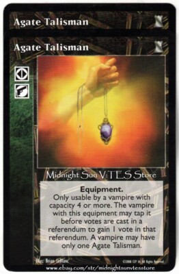Agate Talisman x2 Keepers of Tradition V:TES VTES Vampire CCG | eBay