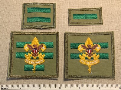 Early 1970s BOY SCOUT Position Badge PATCHES Patrol Leader & Senior ...