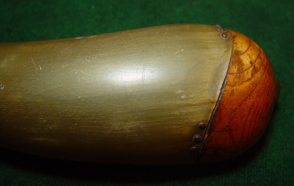 Beautiful Antique 1800's American Powder Horn - Cow Horn | eBay