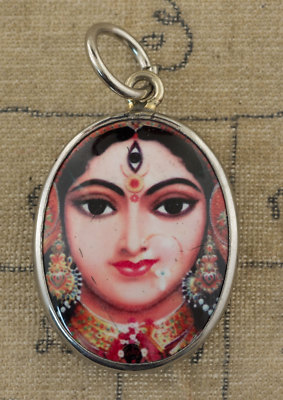 Parvati Om Pendant Medal God Hindu Talisman 6169 M33 | eBay