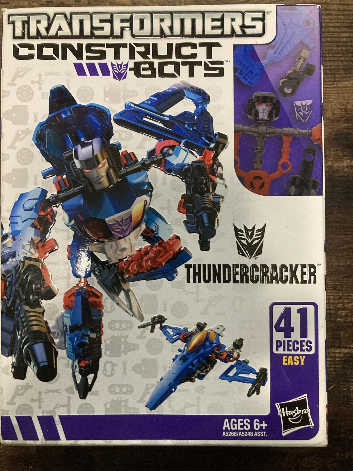 Transformers Construct-Bots Thundercracker 41 Pieces Hasbro New In Box
