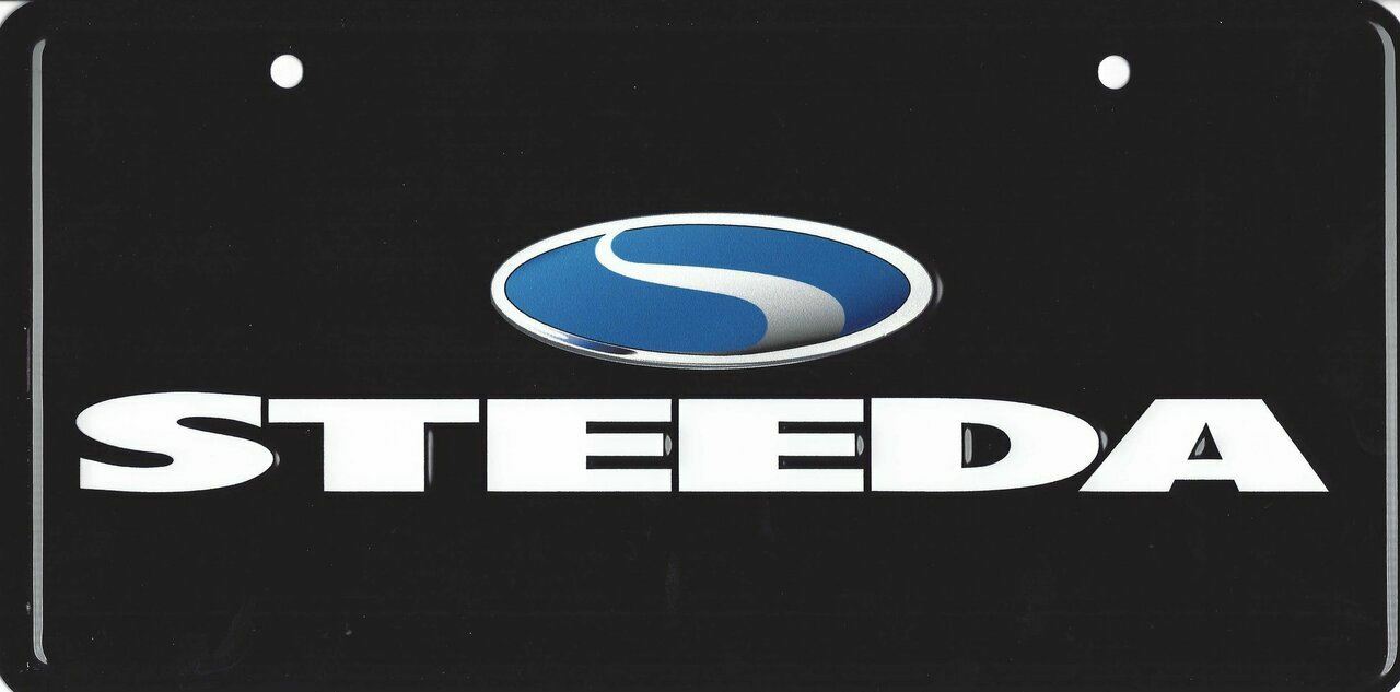 STEEDA Logo License Plate * OEM * New * US Sized Plates * Mustang FREE ...