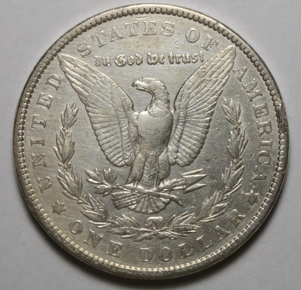 1901 P Morgan Silver Dollar AU Details Whizzed DU279 | eBay