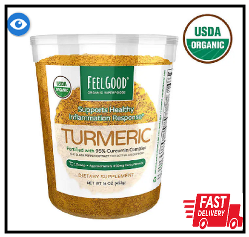 Feel Good USDA Organic Turmeric Powder, 16 Ounces | eBay