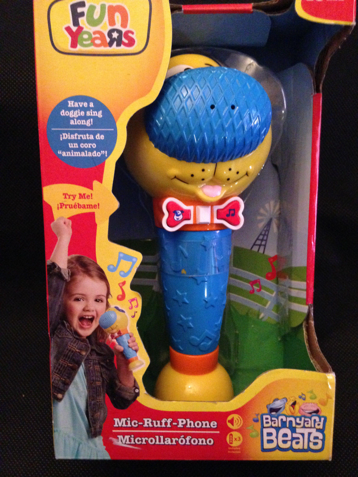 Fun Years Barnyard Beats "Mic-Ruff-Phone" Songs, Dog Barks, 18 Months+ ...