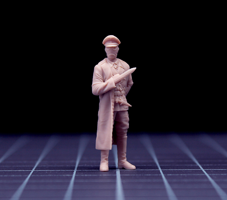 3D print 1/64 1/43 unpaint figure Dr.Kroenen WW2 German officer fit ...