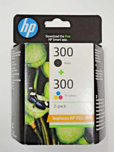 Genuine HP 300 Black & Colour Ink Cartridges Set For Deskjet F2420 ...