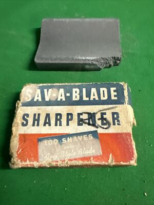 Vintage Sav-A-Blade Sharpener Hone for Double Edge Razor Blades | eBay