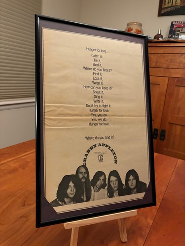 BIG 11x17 FRAMED ORIGINAL "CRABBY APPLETON" 1970 LP ALBUM CD ...