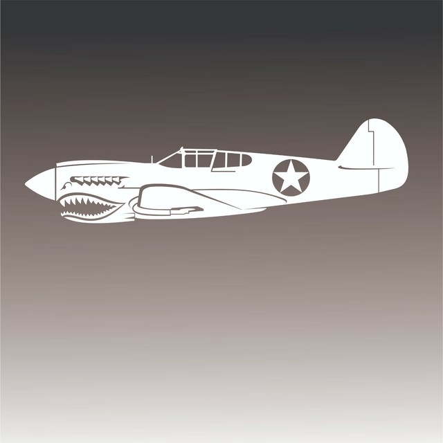 P40E Warhawk AVG Flying Tigers Decal Army Air Corp Star Aviation ...