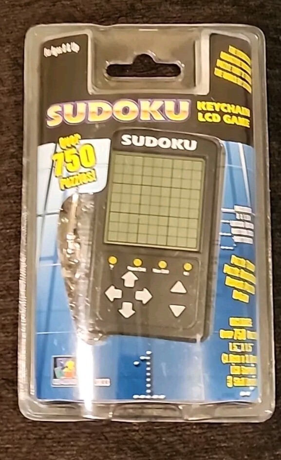New Vintage 2005 Mini Sudoku Portable Key Chain LCD Hand Held ...