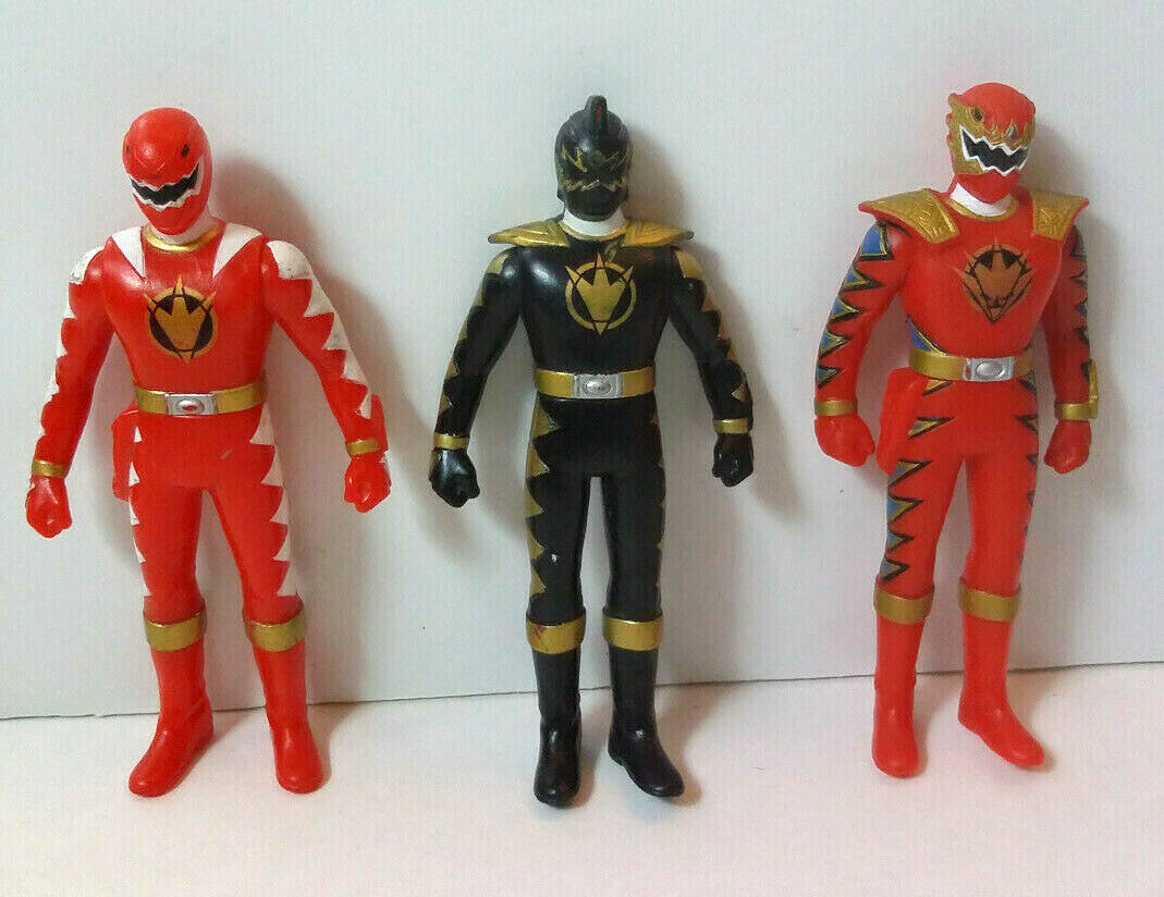 Abaranger Abare Red Black Bandai 2003 Figure Set (Over 3") Super Sentai ...