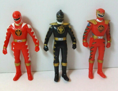 Abaranger Abare Red Black Bandai 2003 Figure Set (Over 3") Super Sentai ...