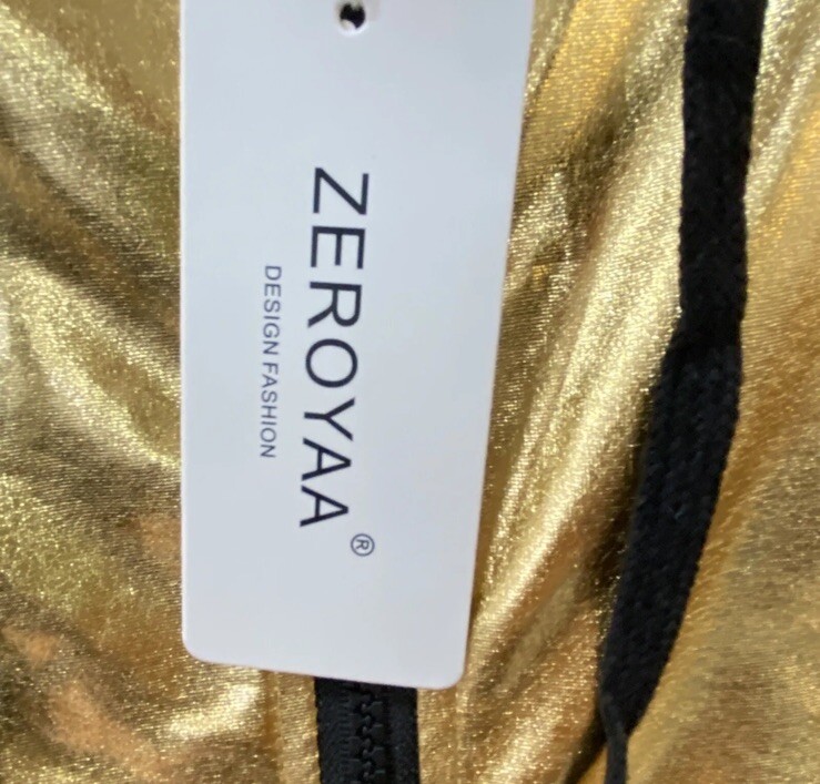 ZEROYAA Mens Hipster Metallic Zip Sleeveless Hooded Vest T Shirt ...