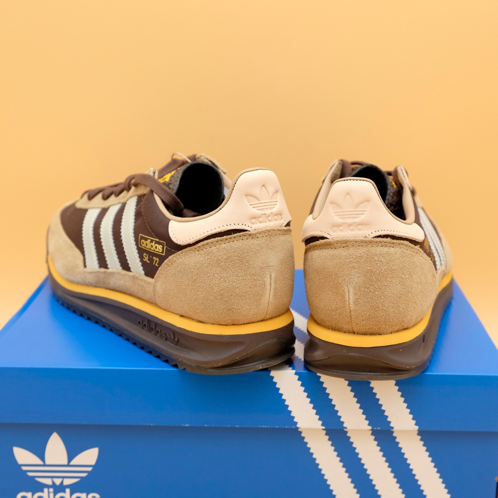 Adidas Originals SL 72 RS IG4645 Men's Athletic Sneakers 🟤🟡 Brown ...