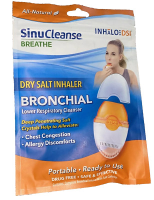 SinuCleanse Inhalo Bronchial Dry Salt Inhaler 100% All-Natural Salt Crystals New | eBay