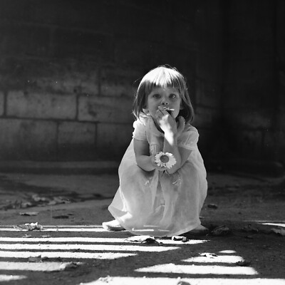 Argentic paper Photo Spain Barium CHILD 1960 format 15 11/16x15 11/16in ...