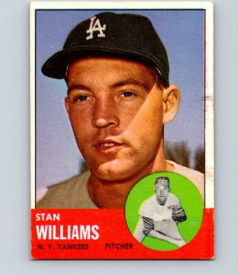 1963 TOPPS BASEBALL #42 STAN WILLIAMS MID GRADE KW | eBay