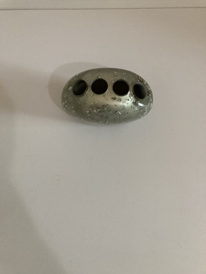 Nicole Miller Silver Flakes Acrylic Lucite Silver Gray Toothbrush ...