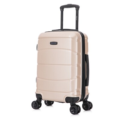 Dukap Sense 20" Hard Shell Carry On Luggage 360 Spinner Wheels Travel ...
