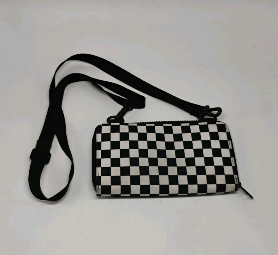 Vans Shoulder / Cross Body Style Checker Wallet/Purse With Adjustable ...