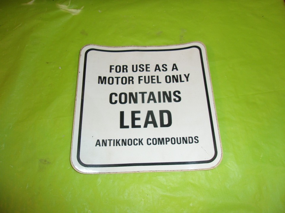 VINTAGE N.O.S. GROUP OF 12 "CONTAINS LEAD" ANTIKNOCK COMPOUNDS GAS PUMP ...
