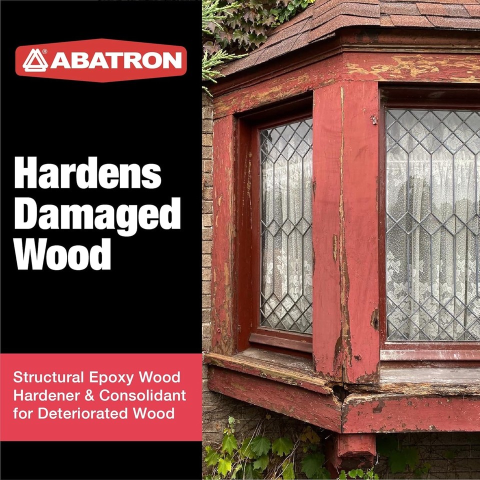 Abatron Wood Restoration Kit with LiquidWood Epoxy Resin Wood Hardener ...