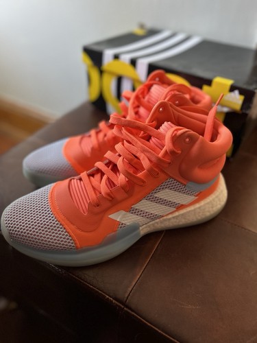 Size 10.5 - adidas Marquee Boost Hi-Res Coral Blue | eBay