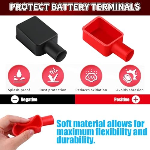 Battery Terminal Cover Flexible Positive and Negative Battery Terminal ...