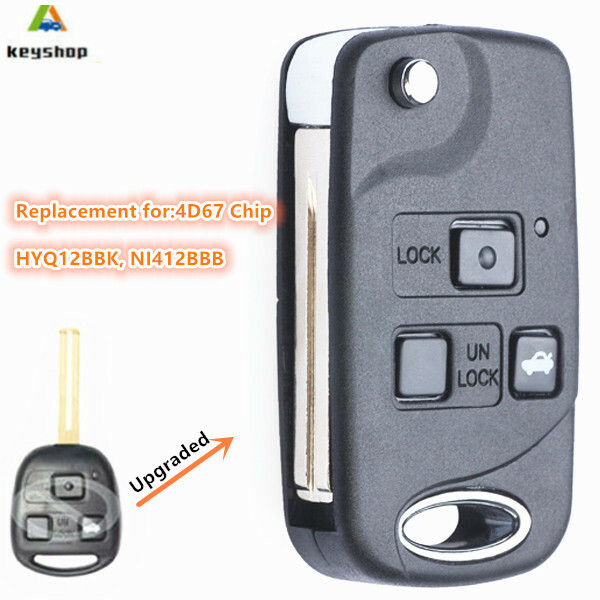 for Lexus ES330 LS430 SC430 2001-2010 Upgraded Remote Car Key Fob ...