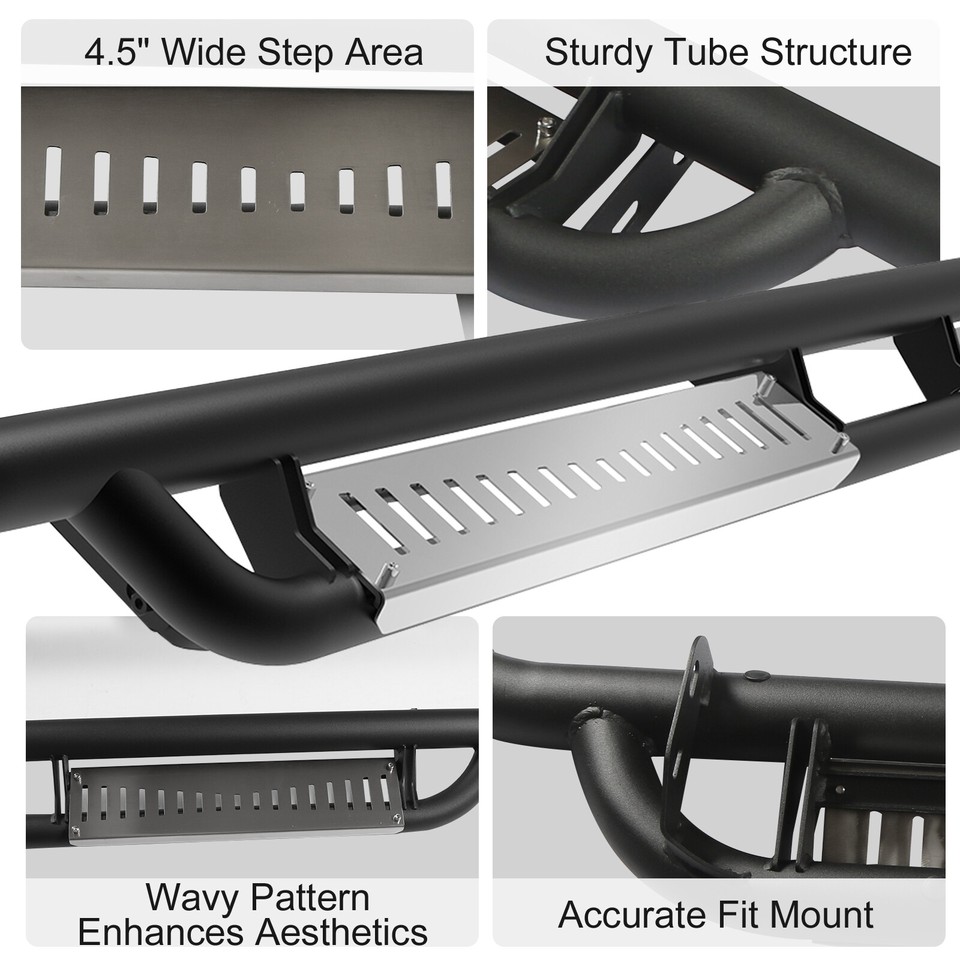 Running Boards Fits 2019-2025 Ford Ranger Supercrew Cab Side Rails Step ...