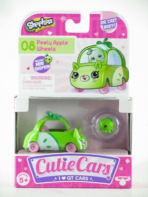 Shopkins Cutie Cars Diecast Series 1 #08 Peely Apple Wheels | eBay