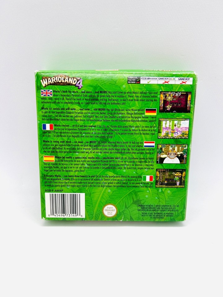 Wario Land 4 Warioland Nintendo Gameboy Game Boy Advance GBA CIB ...