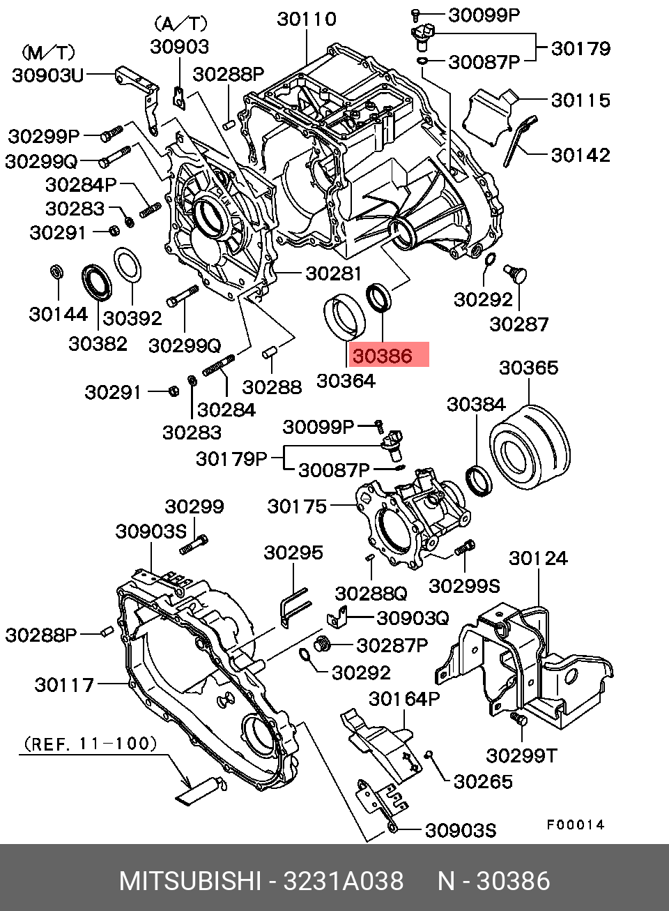 Genuine OE Seal Ring 3231A038 For Mitsubishi 3231-A038 | eBay