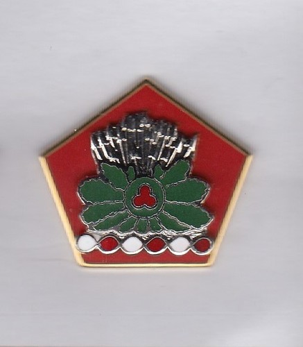 US Army 371st Support Group Quartermaster QM Supply crest DUI badge NSM ...